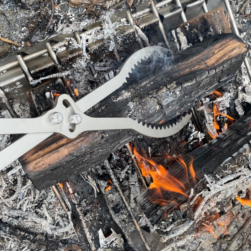 Fire Pit Tongs - Heavy Duty Stainless Steel - Made in the USA ...